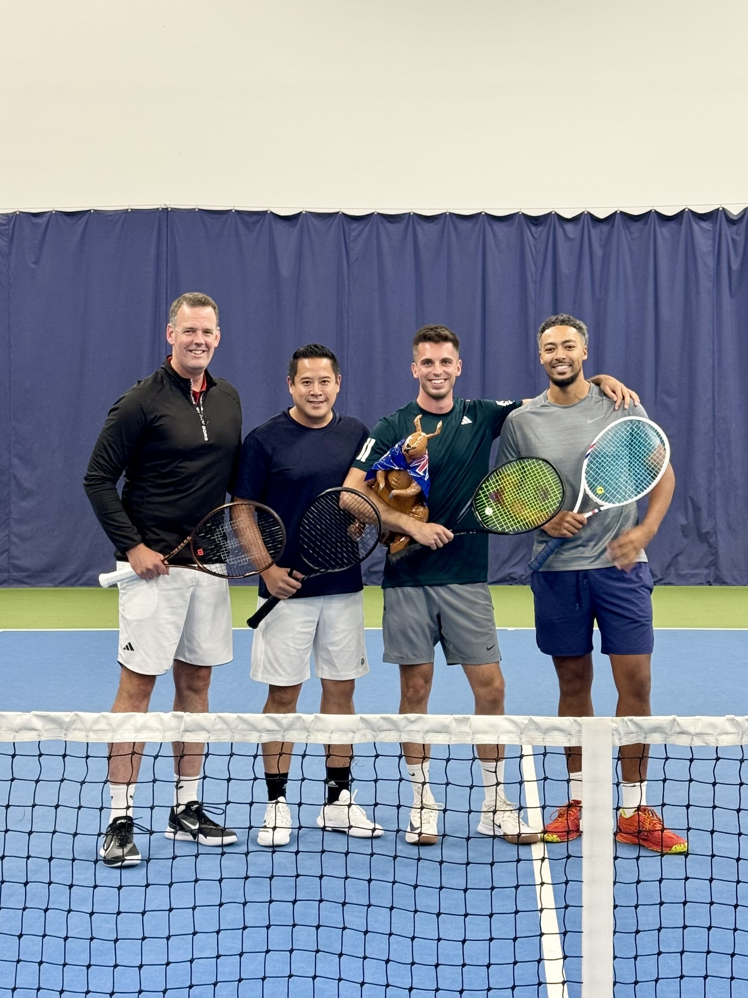 Tom Leaves on a High in Doubles Exhibition Treat - Club Towers